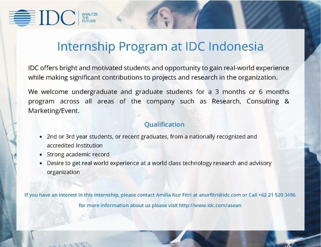 International Data Corporation (IDC) Indonesia – Portal Alumni Universitas Gadjah Mada