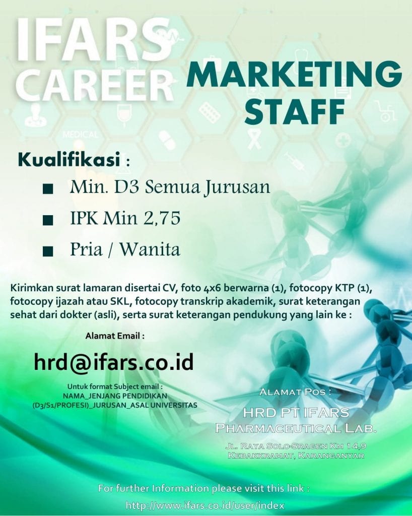 PT IFARS Pharmaceutical Laboratories – Portal Alumni Universitas Gadjah ...