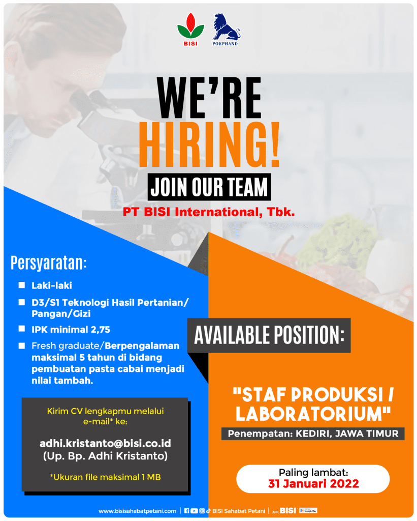 PT BISI International, Tbk – Portal Alumni Universitas Gadjah Mada