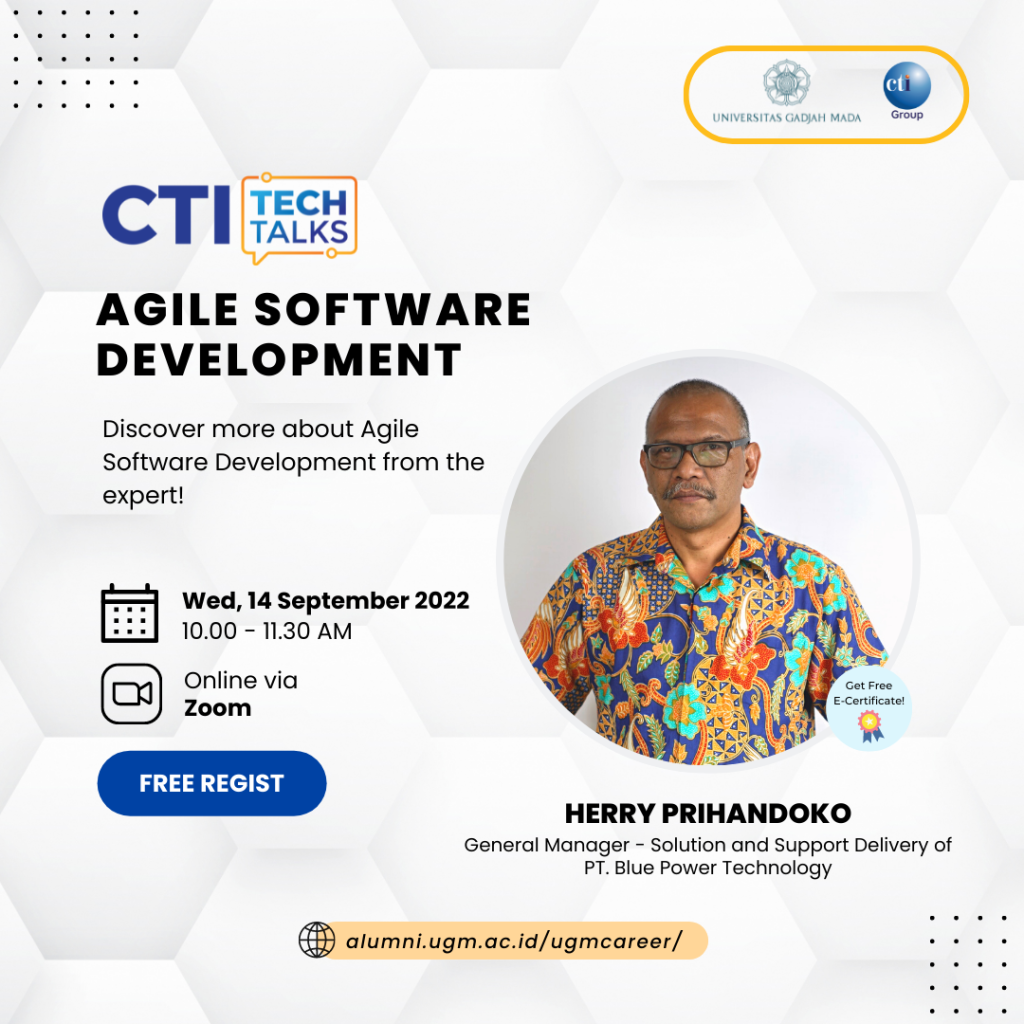 CTI Tech Talk: Agile Software Development – Portal Alumni Universitas Gadjah Mada