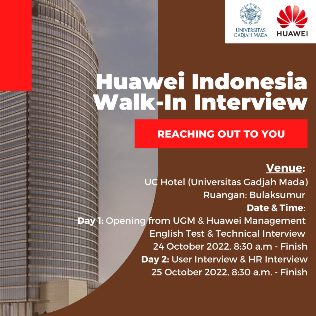 PT Huawei Tech Investment – Portal Alumni Universitas Gadjah Mada