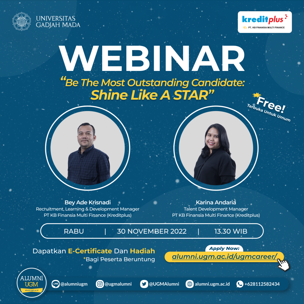 [Webinar] Be the Most Outstanding Candidate: Shine Like a Star – Portal Alumni Universitas ...