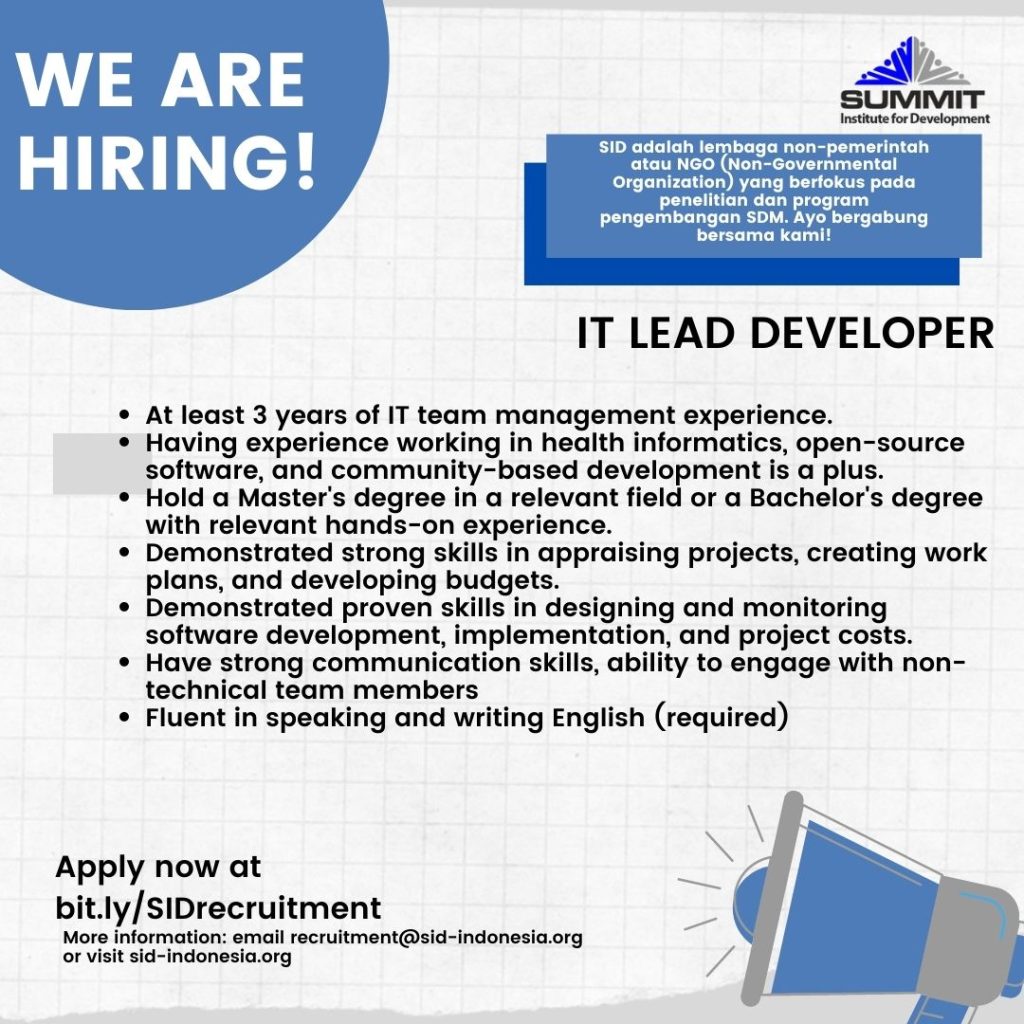 SUMMIT Institute of Development – Portal Alumni Universitas Gadjah Mada