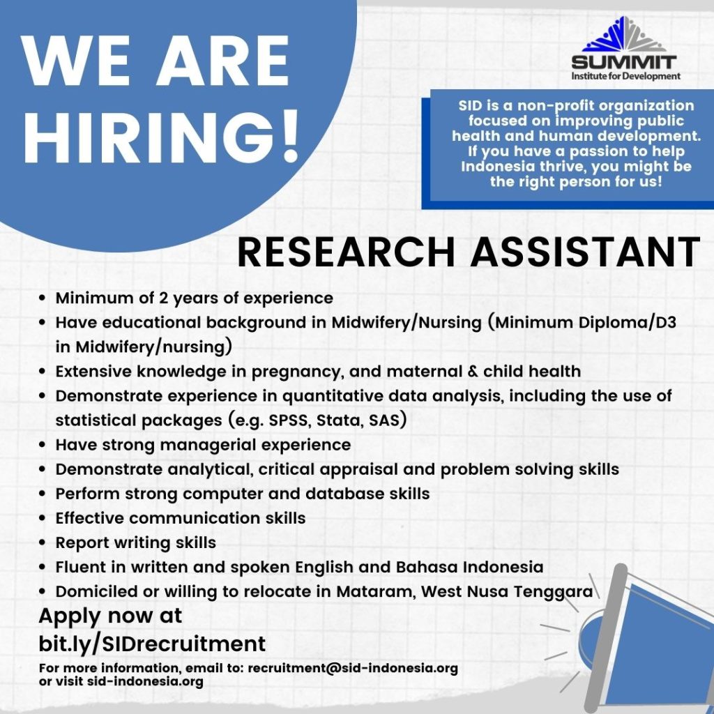 SUMMIT Institute of Development – Portal Alumni Universitas Gadjah Mada