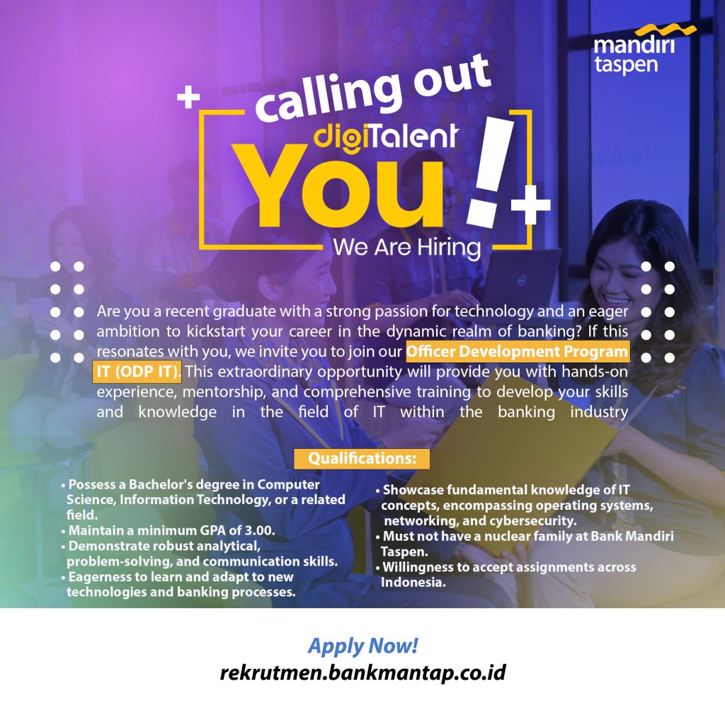 PT Bank Mandiri Taspen – Portal Alumni Universitas Gadjah Mada