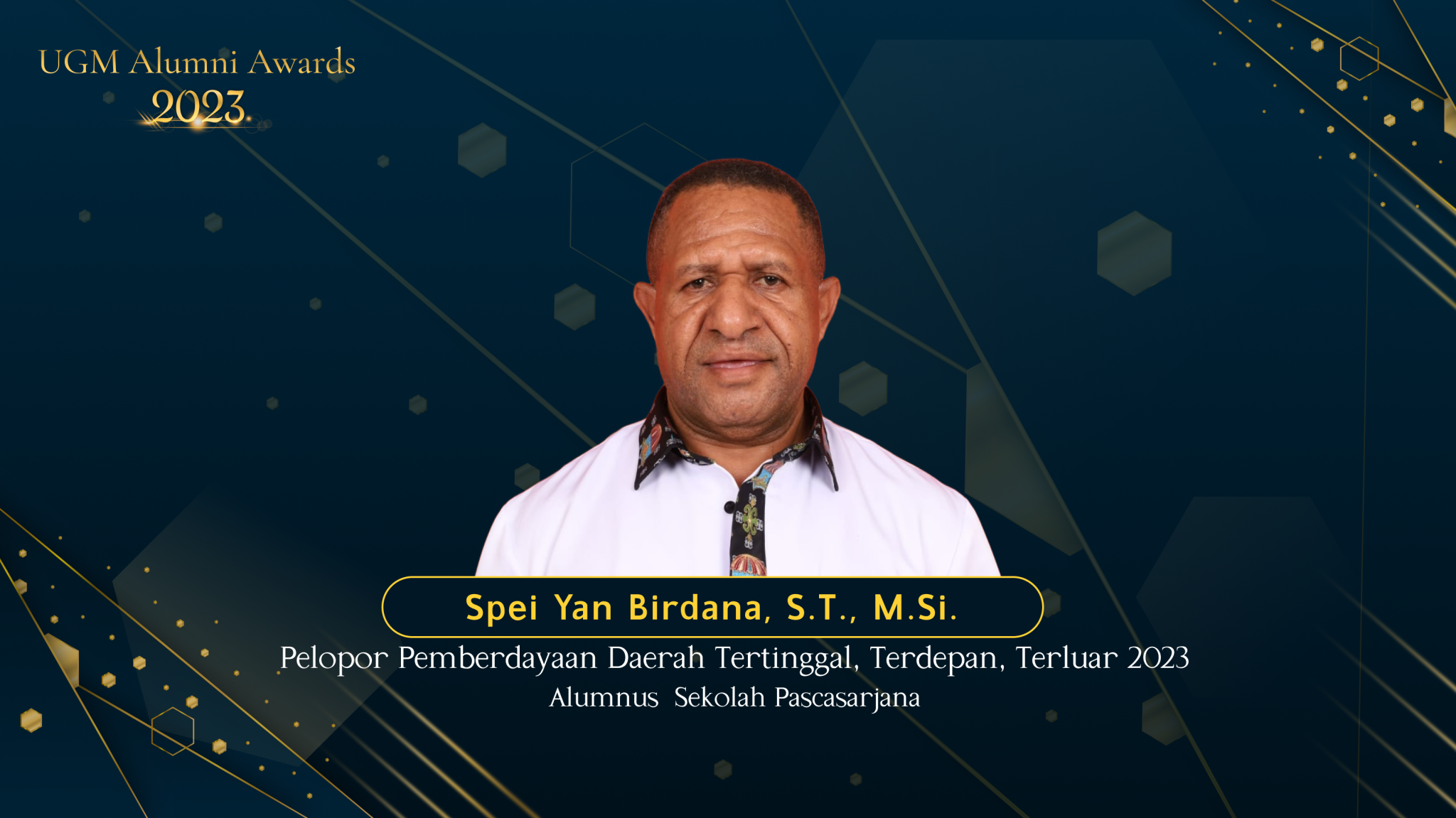 Spei Yan Birdana, S.T., M.Si. – Portal Alumni Universitas Gadjah Mada