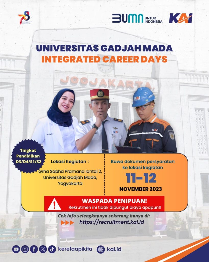 PT Kereta Api Indonesia (Persero) – Portal Alumni Universitas Gadjah Mada