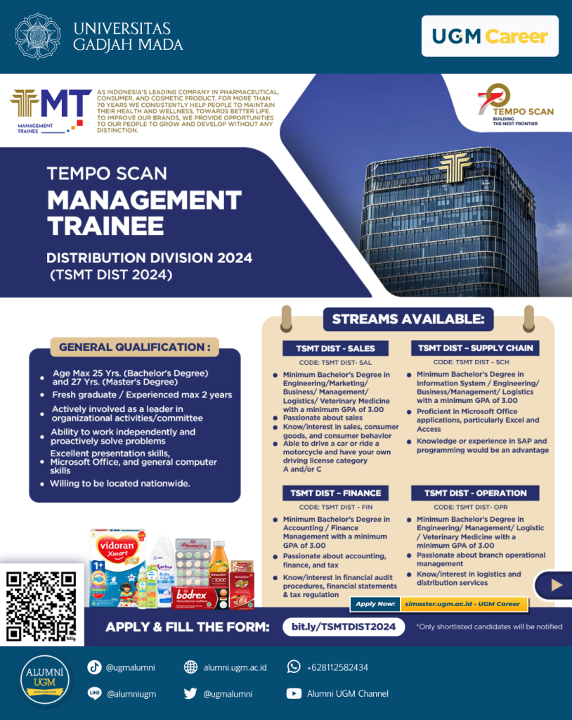 PT Tempo Scan Pacific Tbk – Portal Alumni Universitas Gadjah Mada