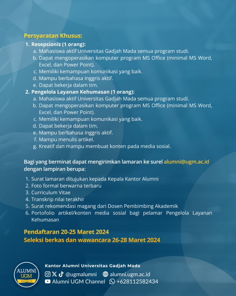 Kantor Alumni UGM – Portal Alumni Universitas Gadjah Mada