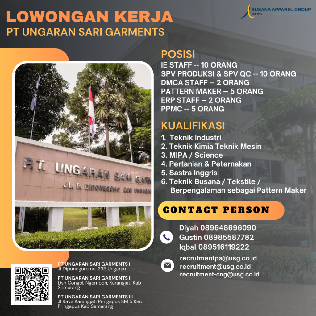 PT Ungaran Sari Garments – Portal Alumni Universitas Gadjah Mada