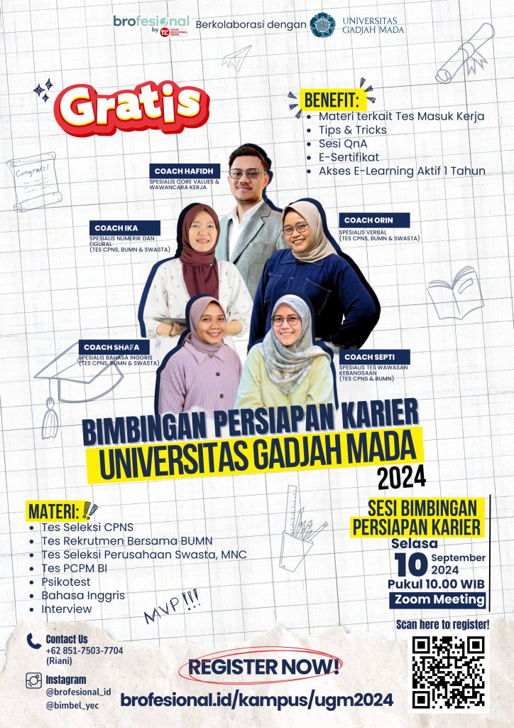 Bimbingan Persiapan Karier UGM 2024 – Portal Alumni Universitas Gadjah Mada