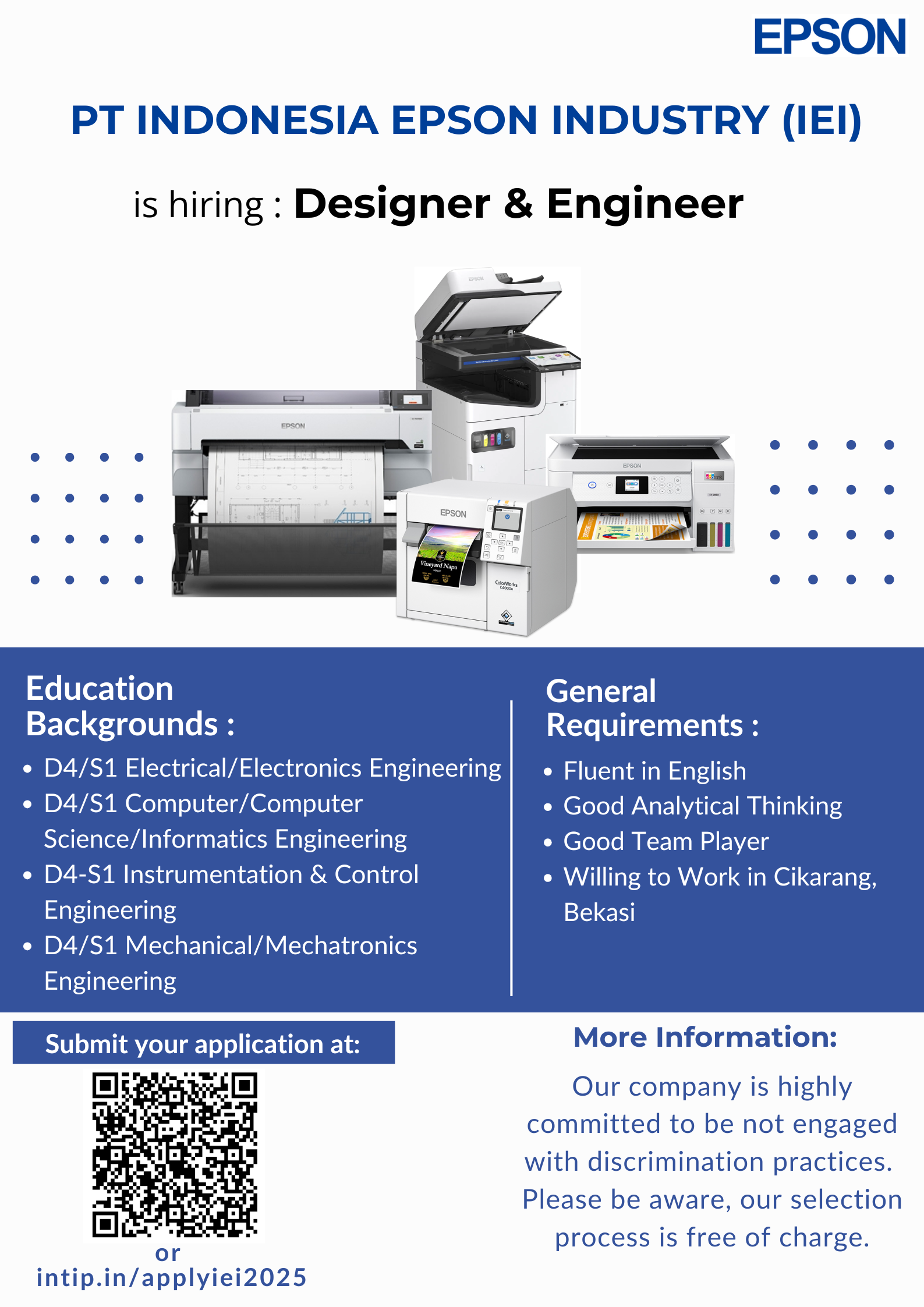 PT Indonesia Epson Industry – Portal Alumni Universitas Gadjah Mada