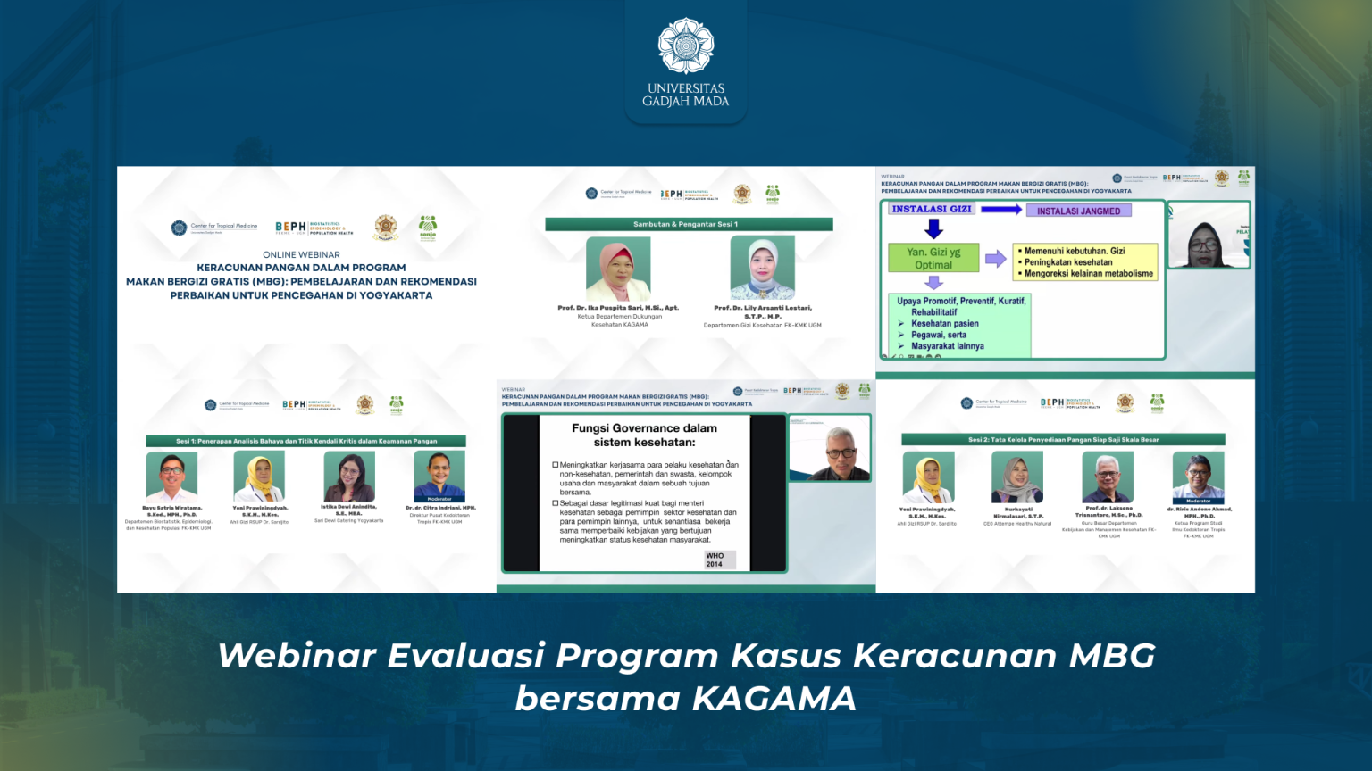 KAGAMA Adakan Webinar Evaluasi Program Kasus Keracunan MBG bertajuk “Keracunan Pangan dalam ...